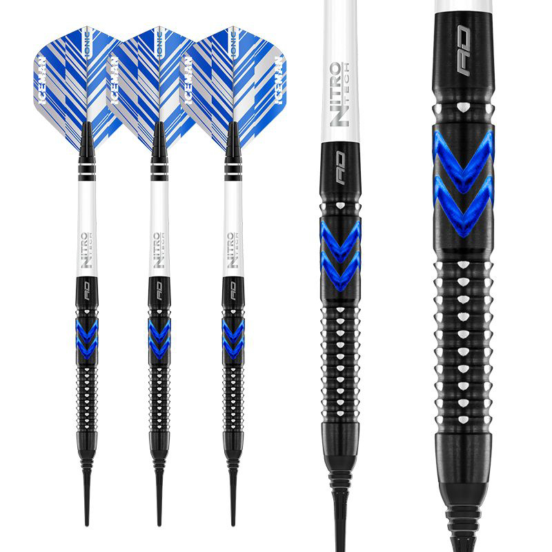 GERWYN PRICE ICEMAN BLUE ICE 90% - 2022 SOFTTIP|Dartshop DAS Roggel